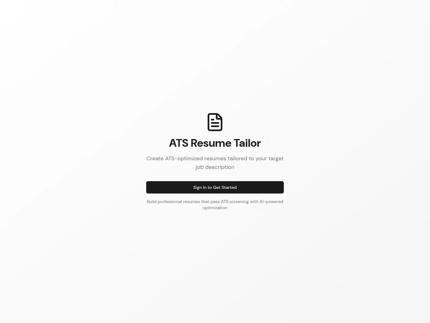 ATS Resume Tailor