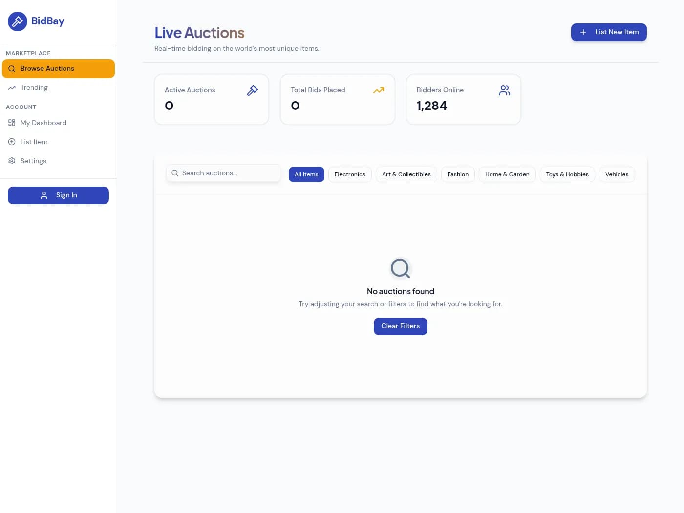 BidBay Auction Platform