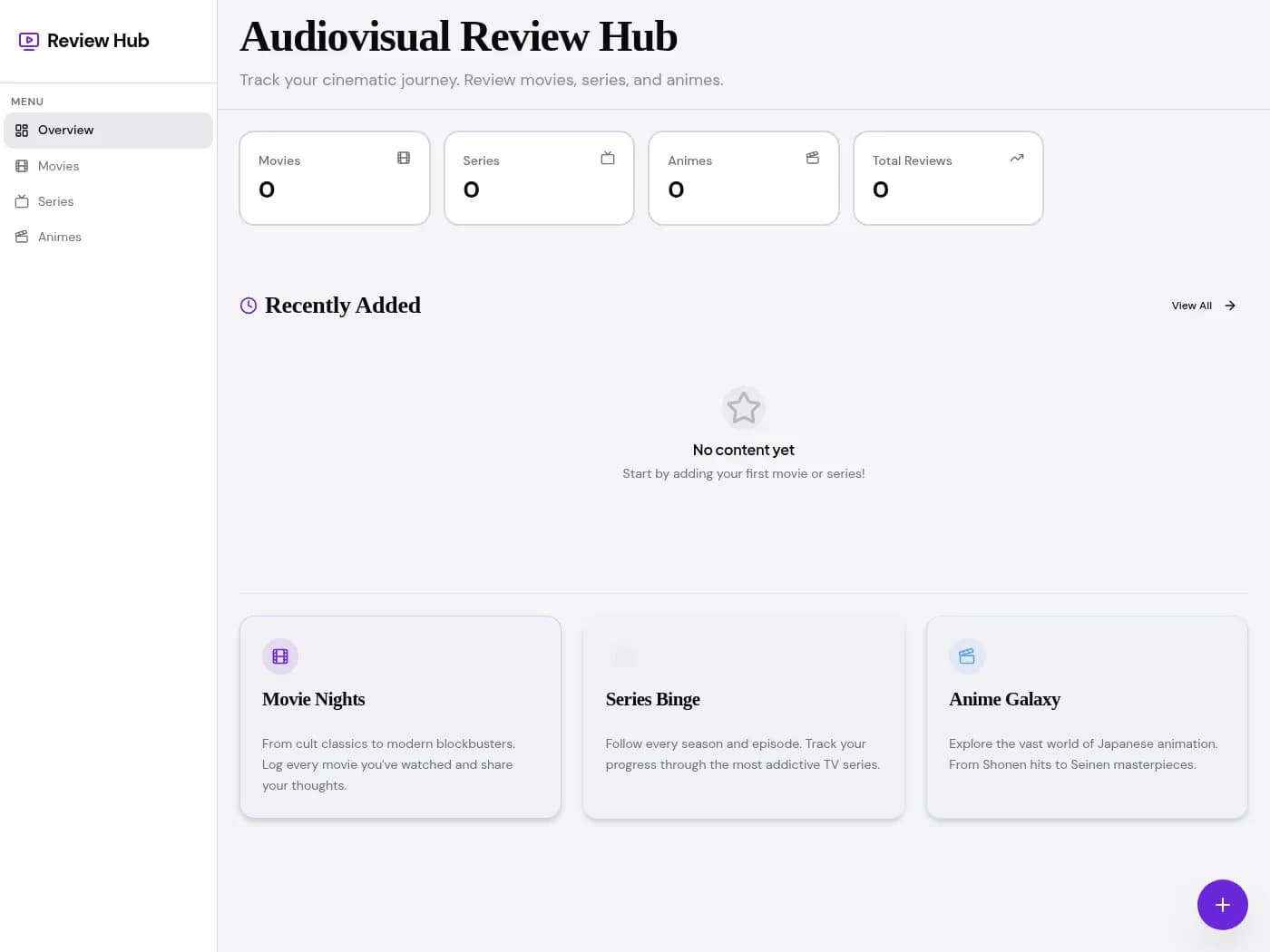 Audiovisual Review Hub