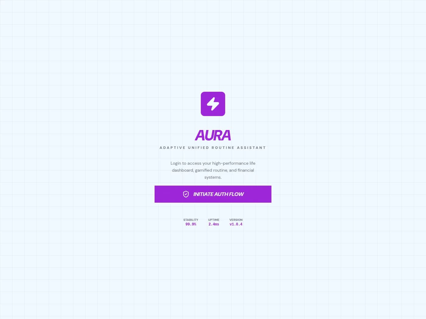 AURA: Futuristic Life Dashboard
