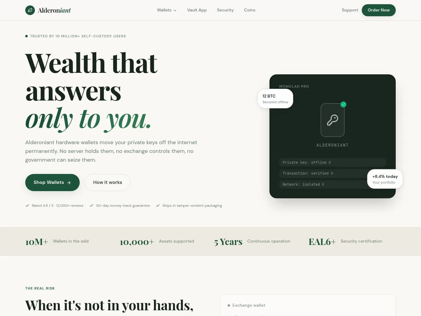 Alderoniant Crypto Wallet