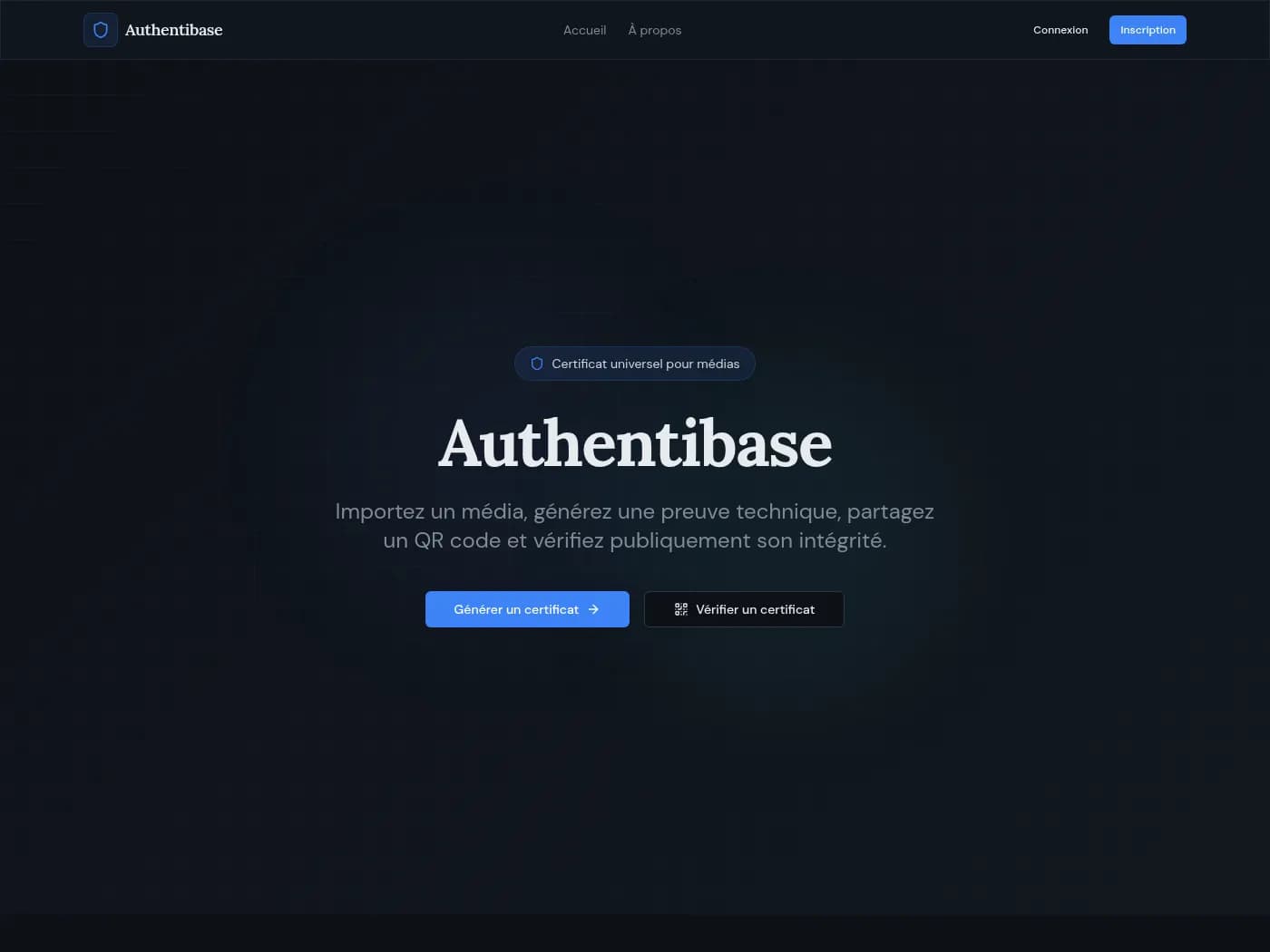 Authentibase Media Certificate
