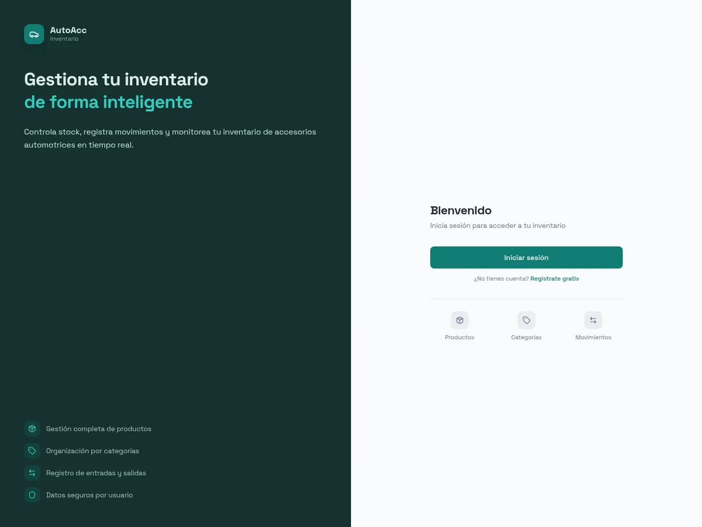 AutoAcc Inventory App