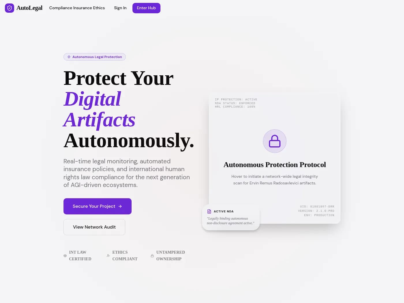 AutoLegal Ecosystem Hub