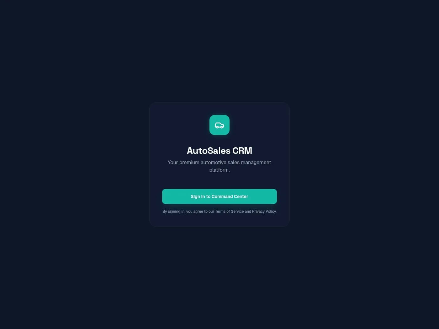 AutoSales CRM