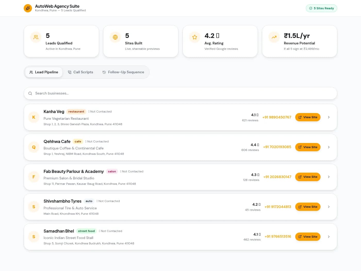 AutoWeb Agency Suite