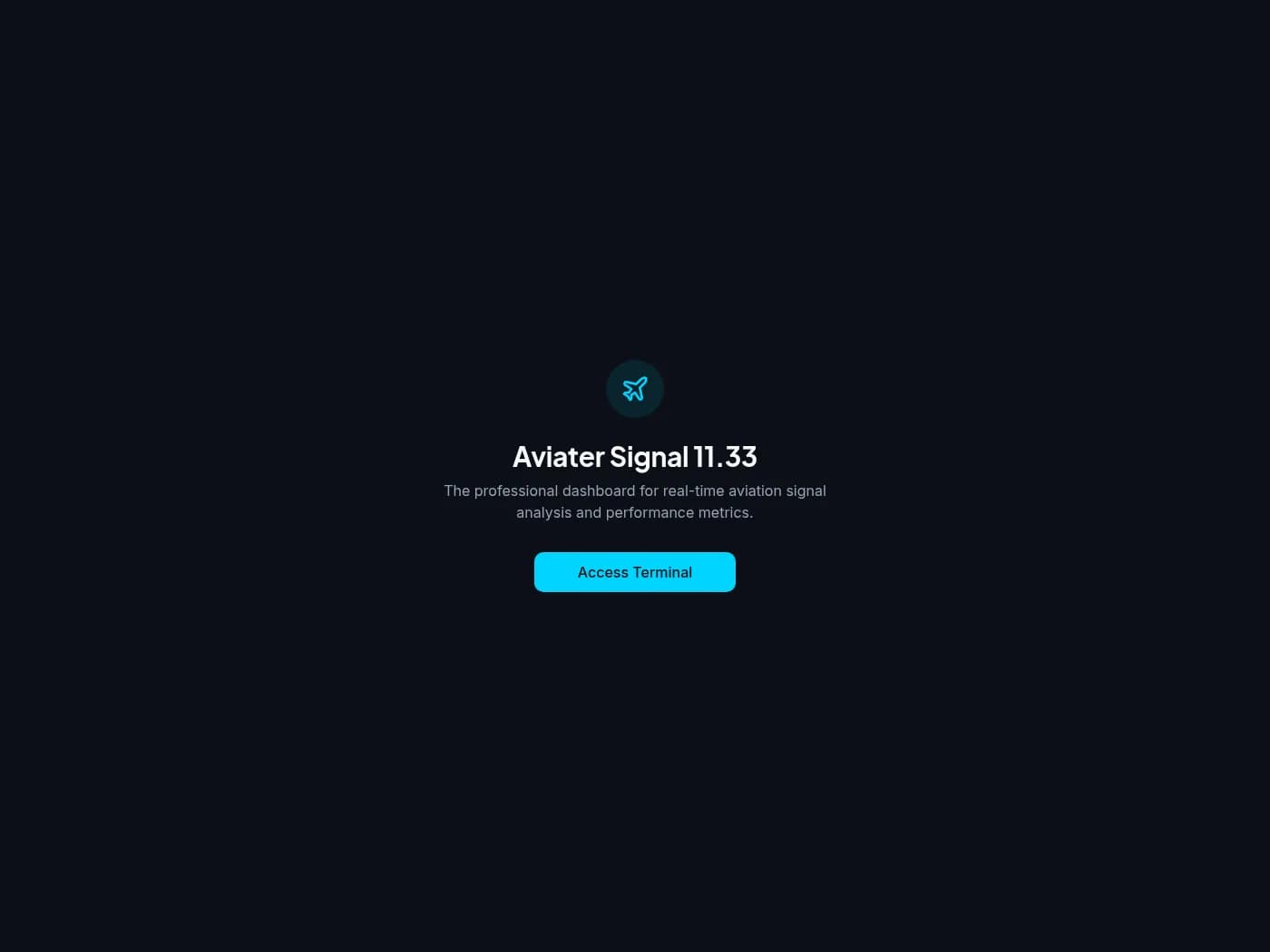 Aviater Signal Dashboard