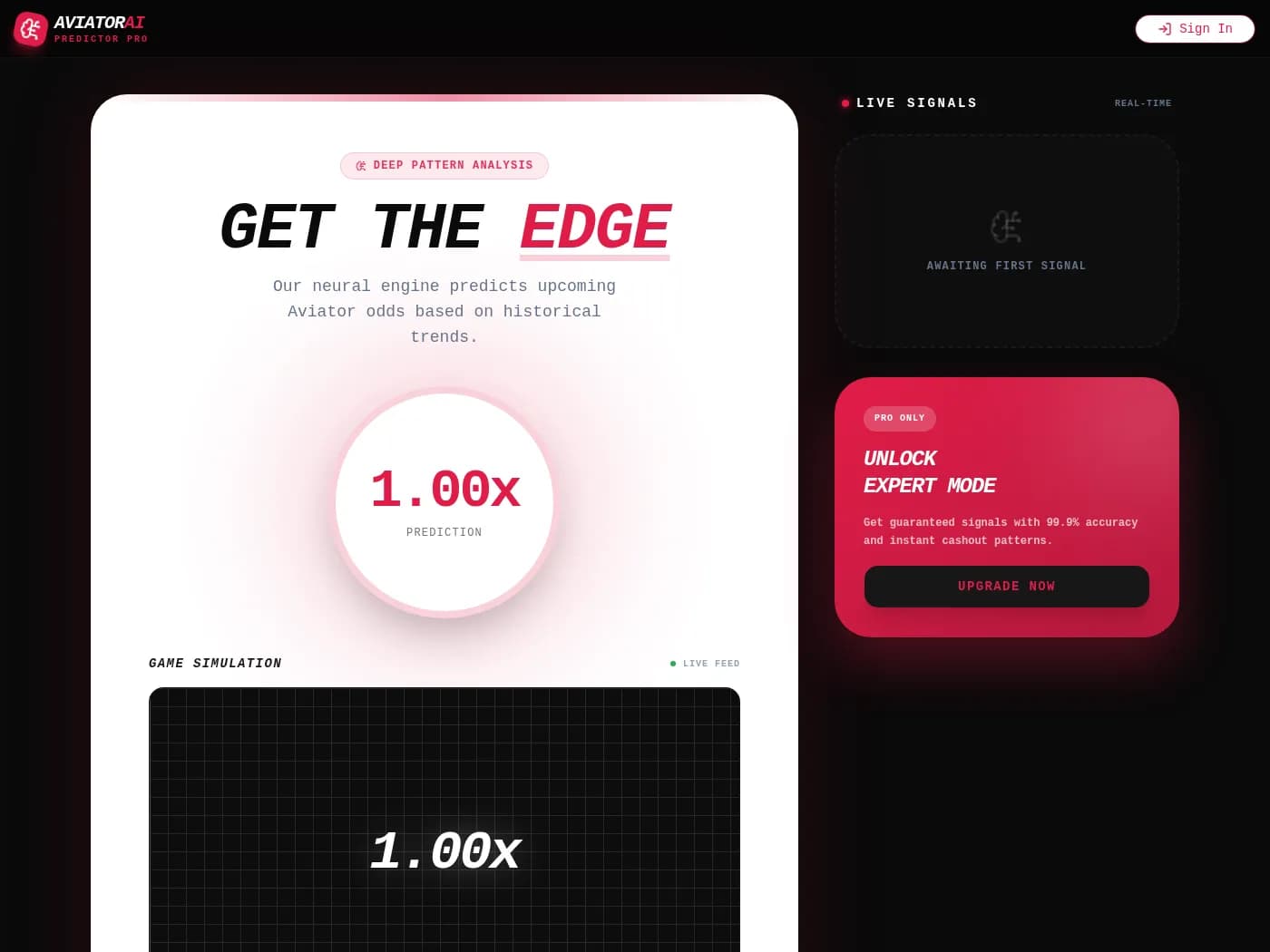 Aviator Odds Predictor