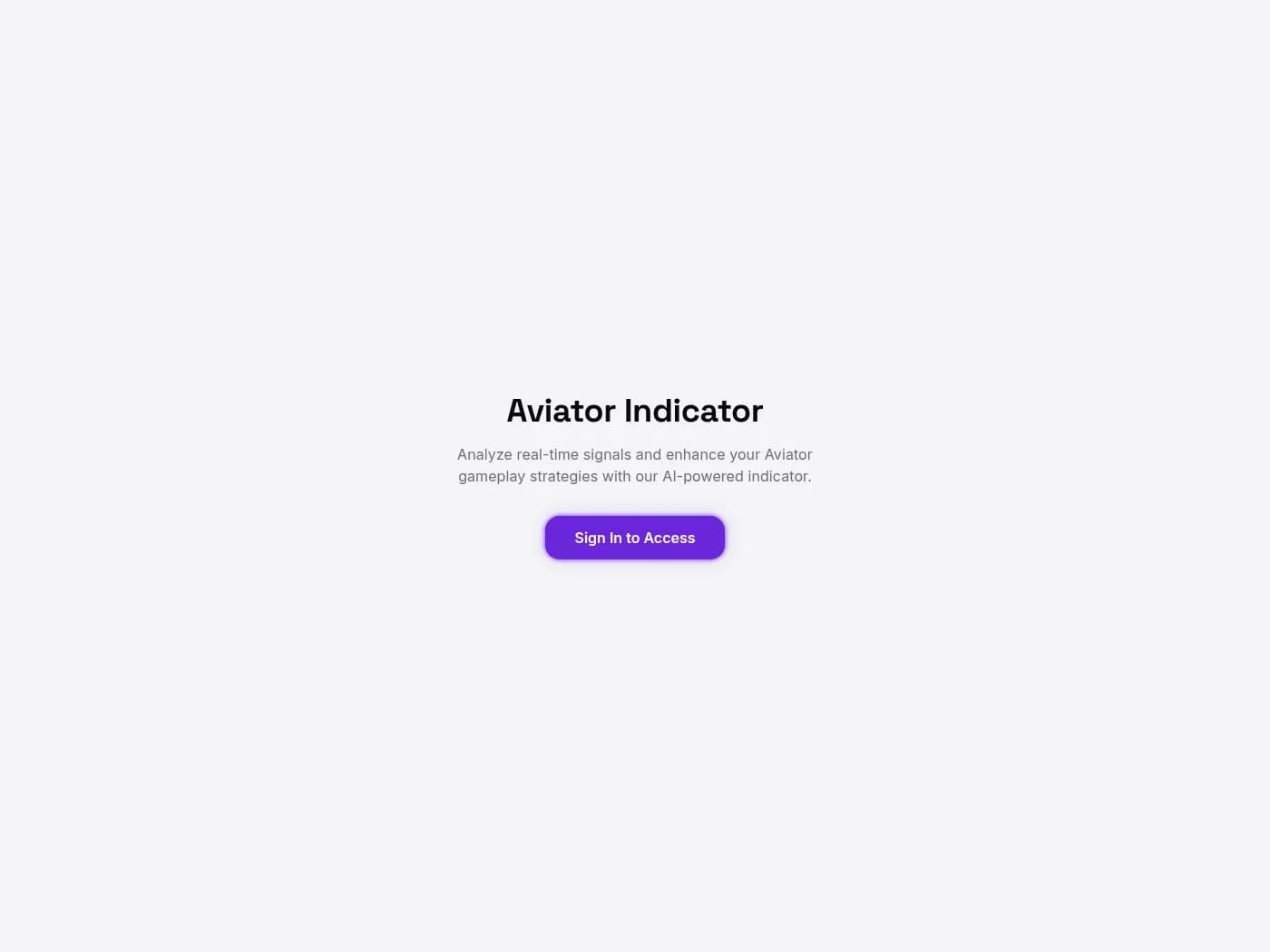 Aviator Indicator Online