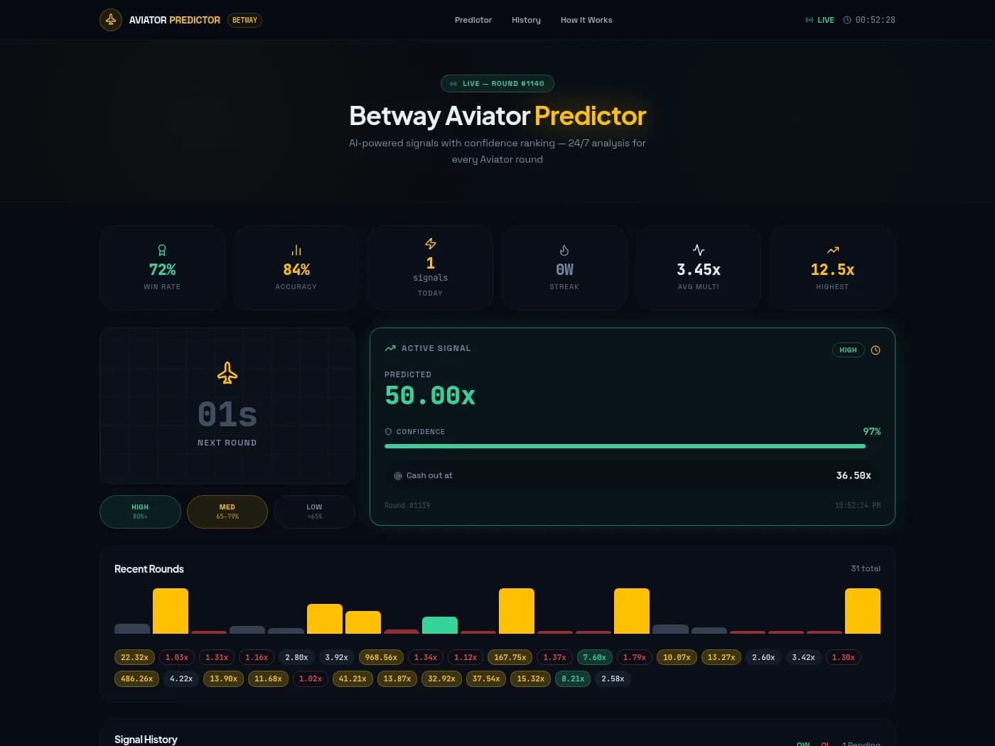 Betway Aviator Predictor