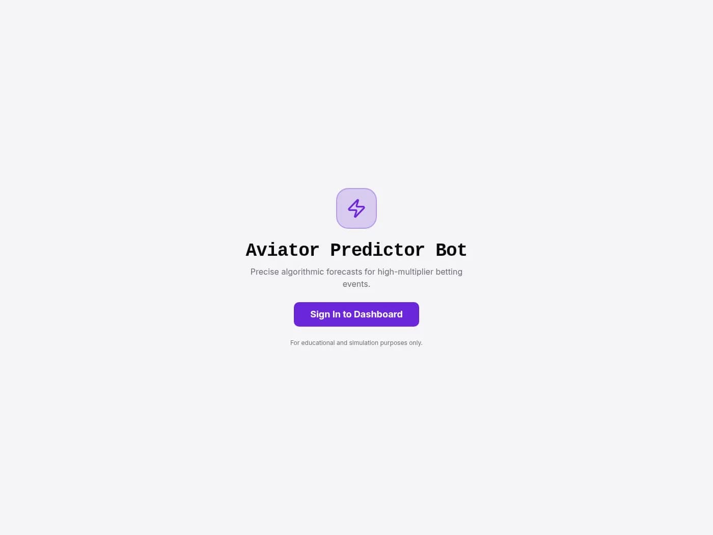 Aviator Predictor Bot