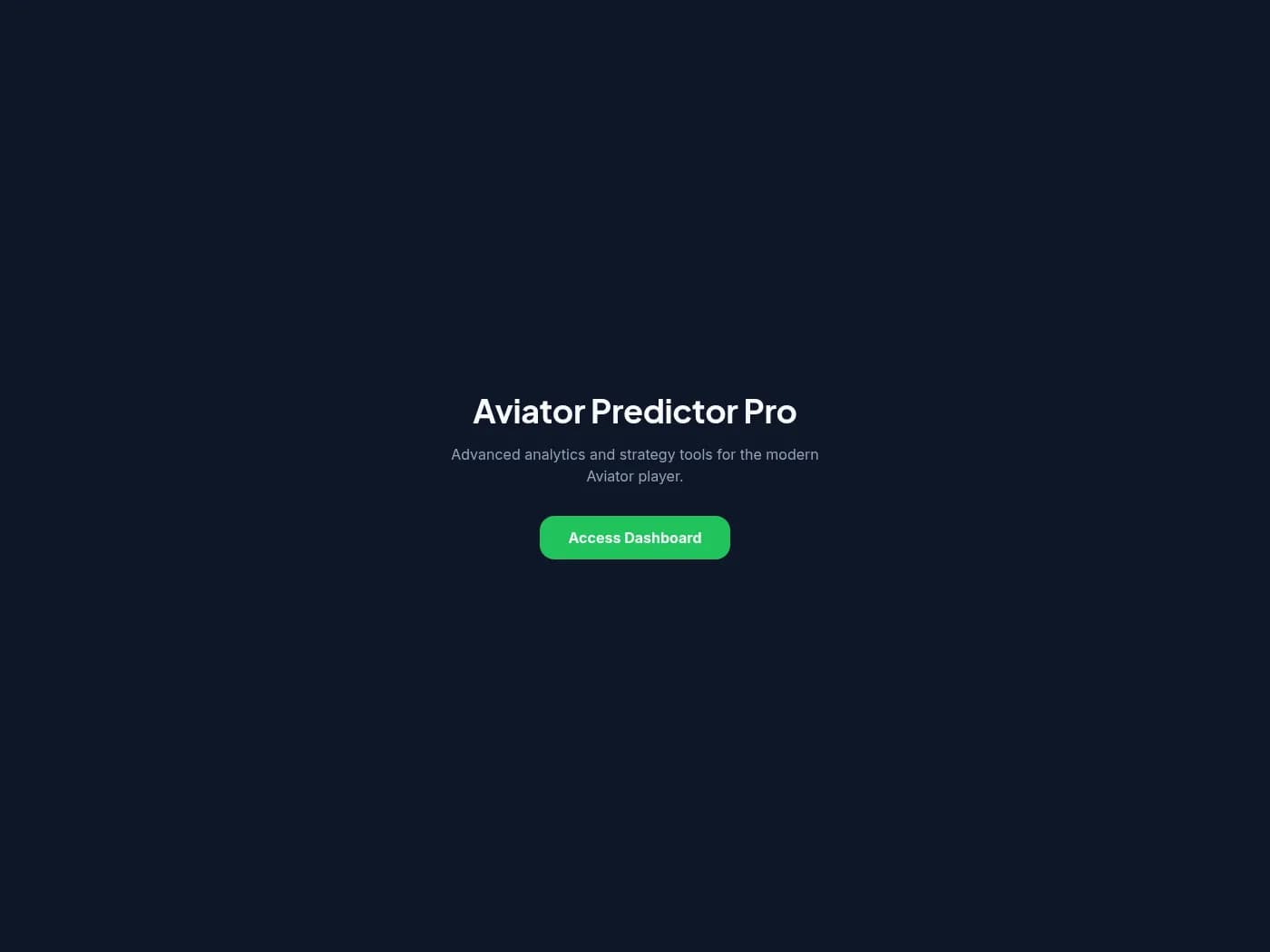 Aviator Predictor Pro