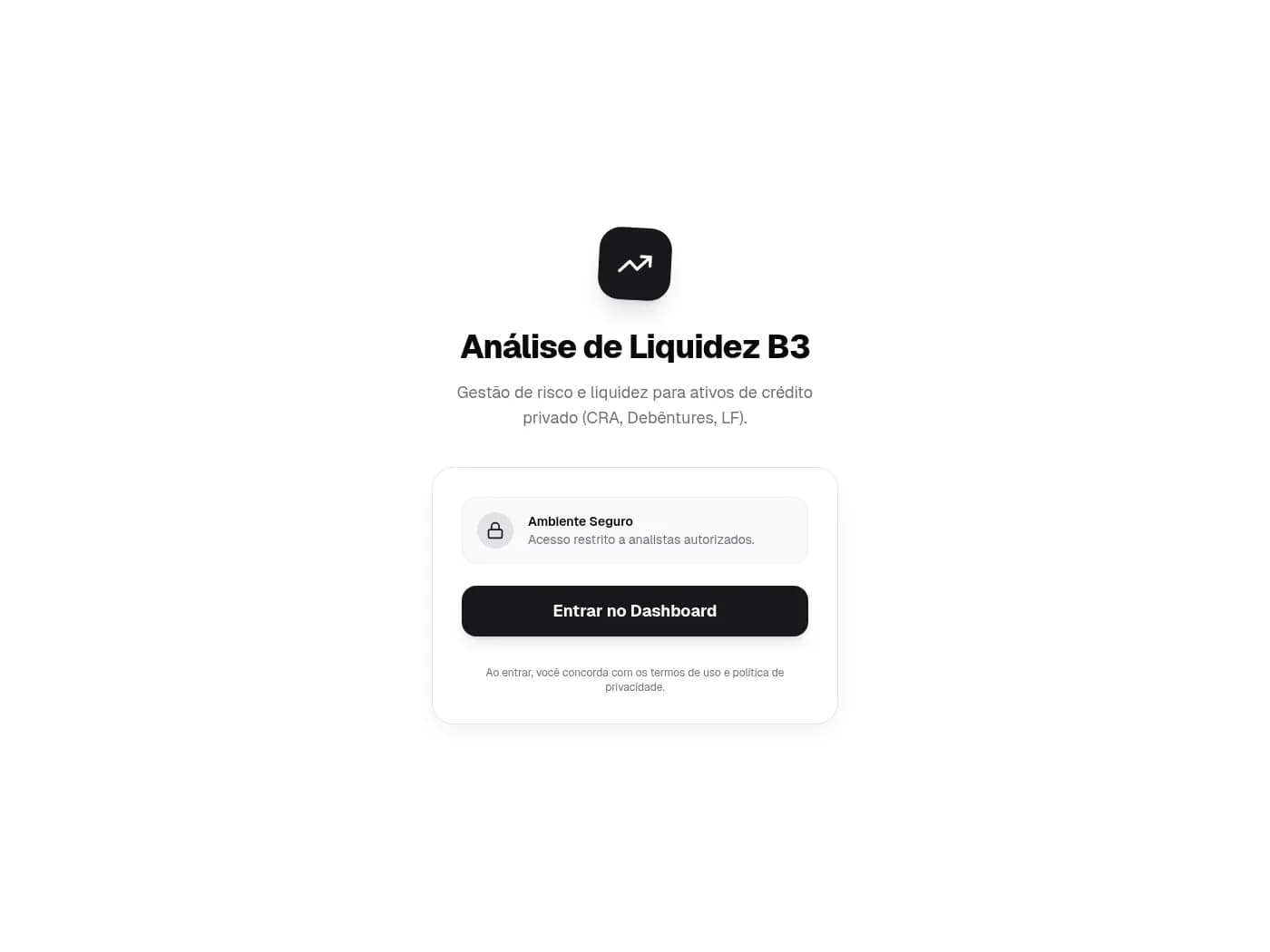 Liquidity Dashboard B3