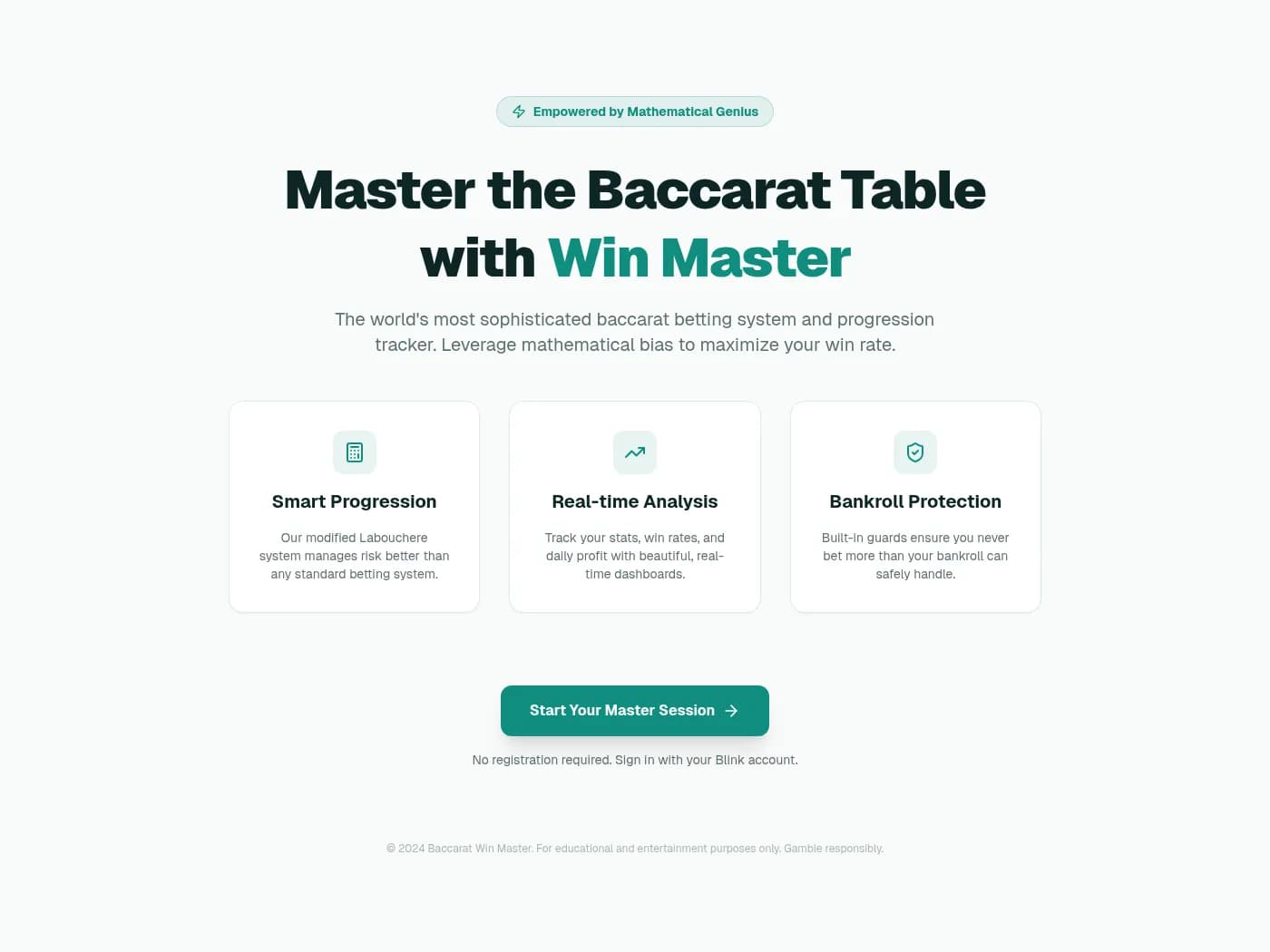 Baccarat Win Master