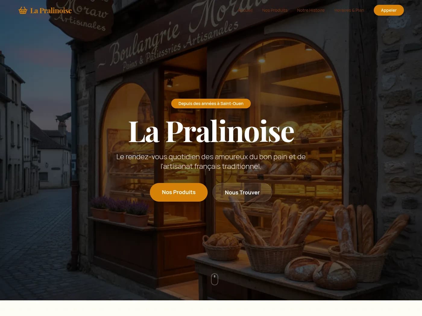 Boulangerie Showcase Site