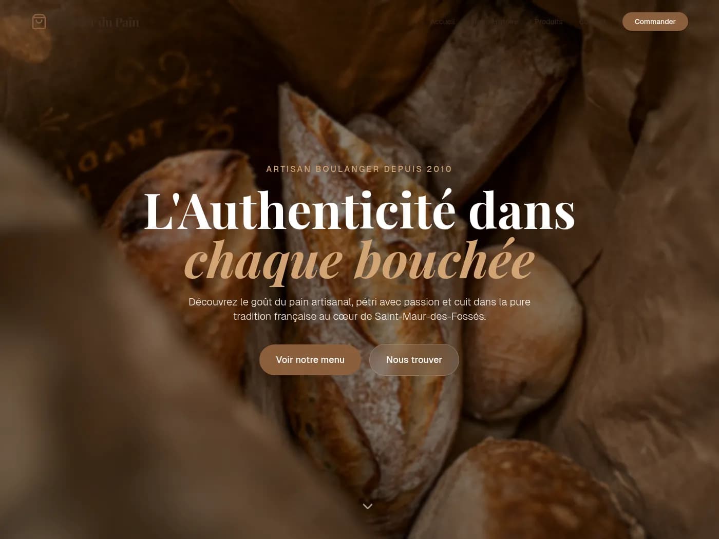 Boulangerie Showcase Site