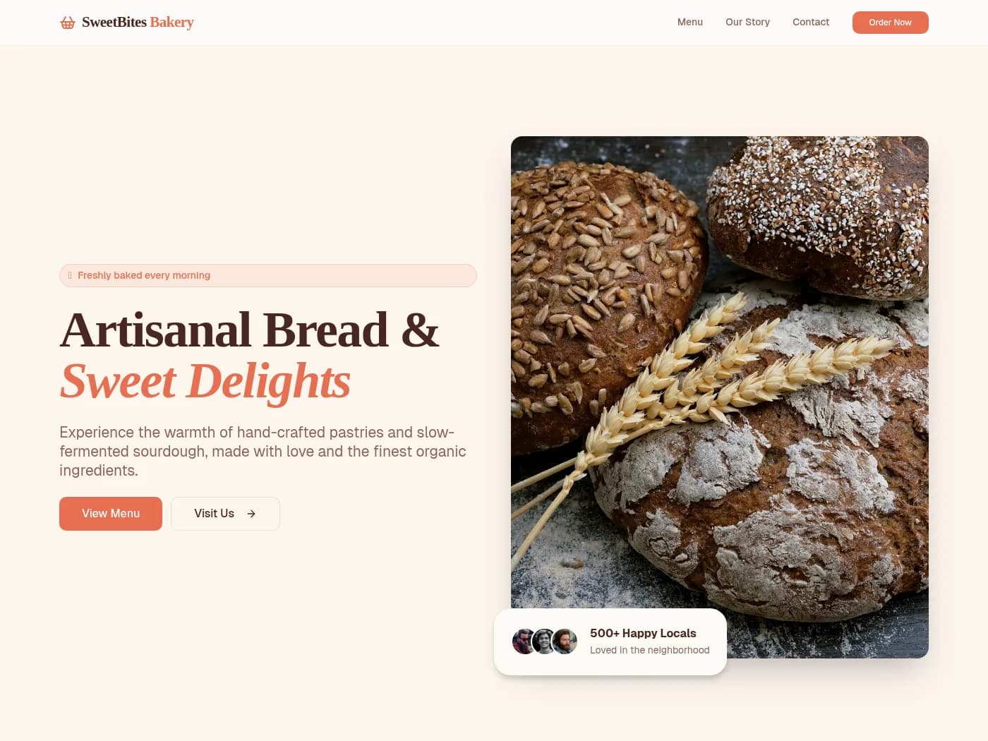 SweetBites Bakery Site