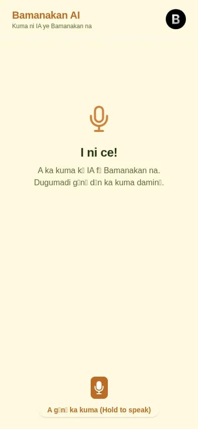 Bamanakan AI Voice App