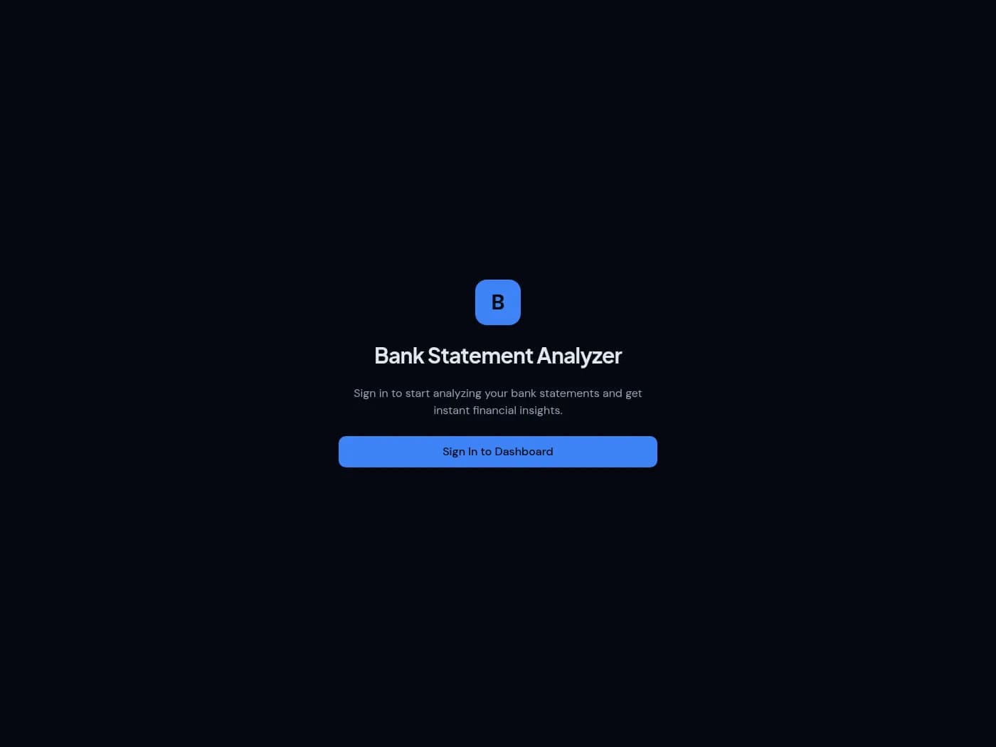 Bank Statement Analyzer
