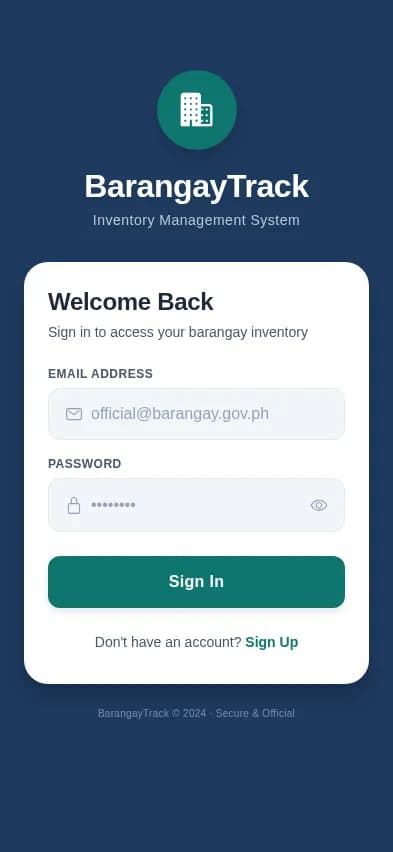 Barangay Inventory App