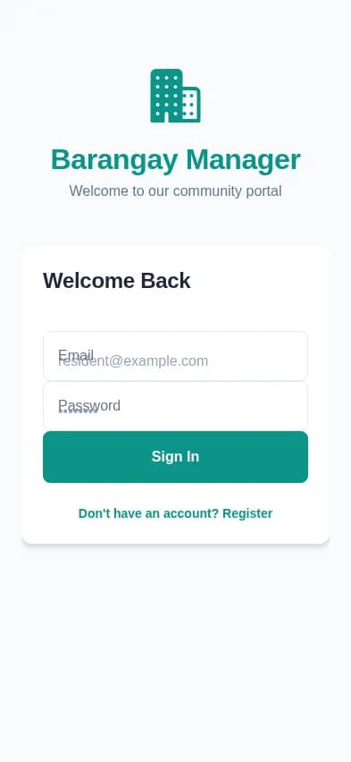 Barangay Manager App