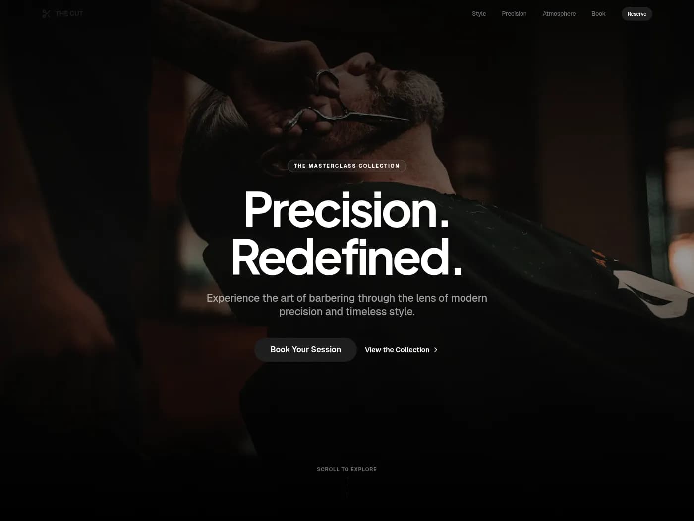 Barber Website Experience