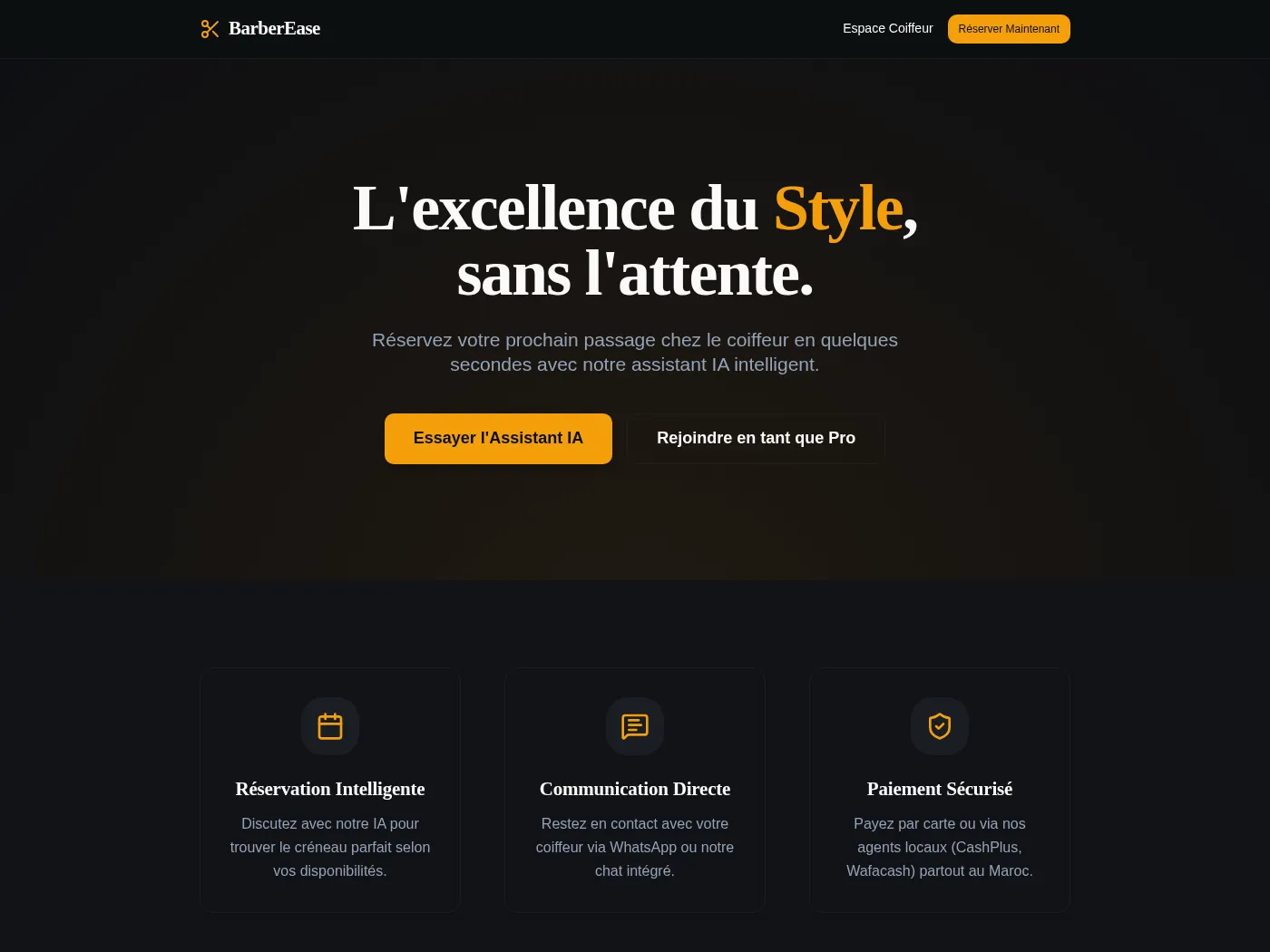 BarberEase Platform