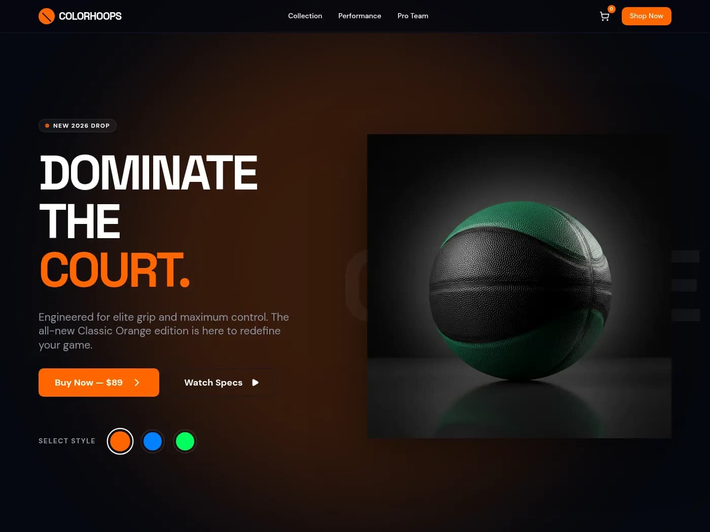 Color Hoops Landing