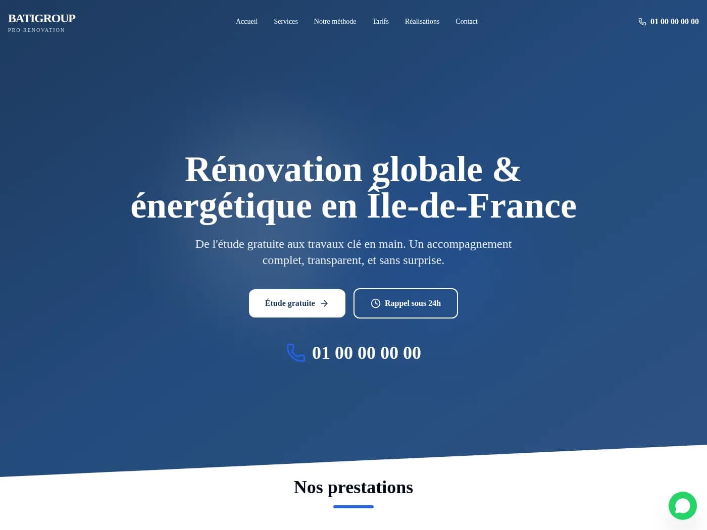 BATIGROUP Pro Renovation Site