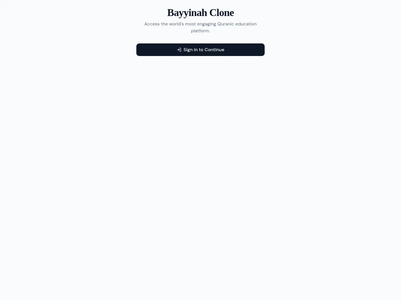 Bayyinah Clone Platform
