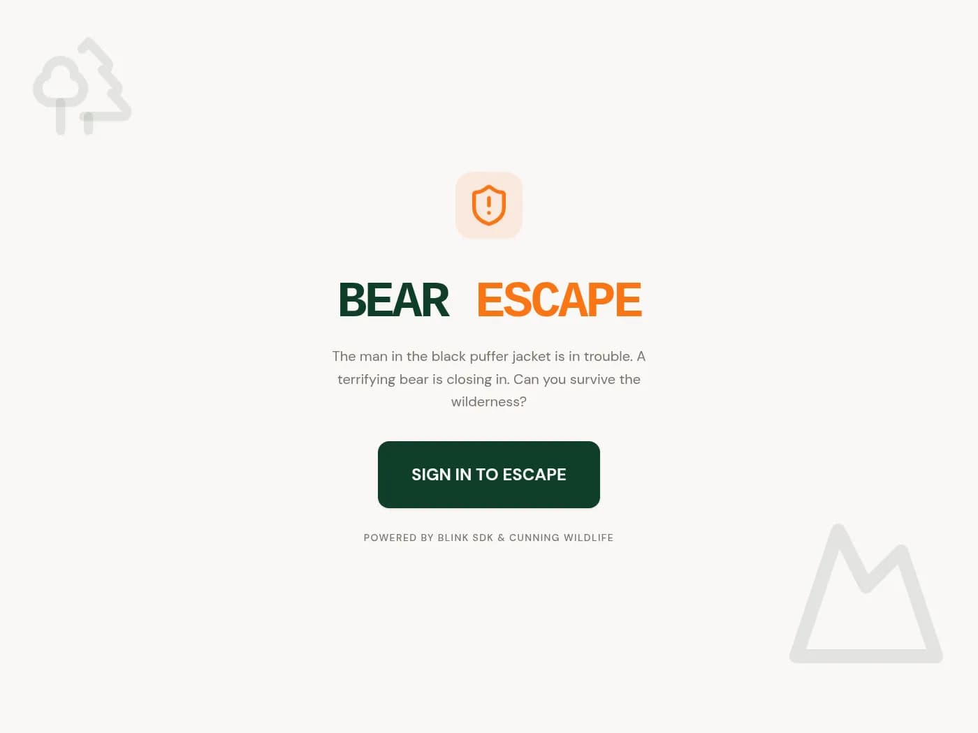 Bear Escape Game