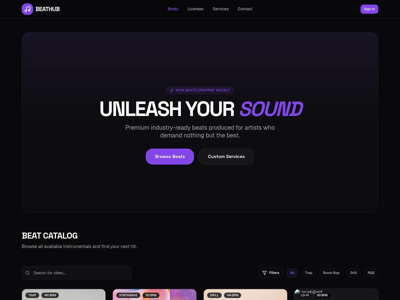 BeatHub Producer Portal