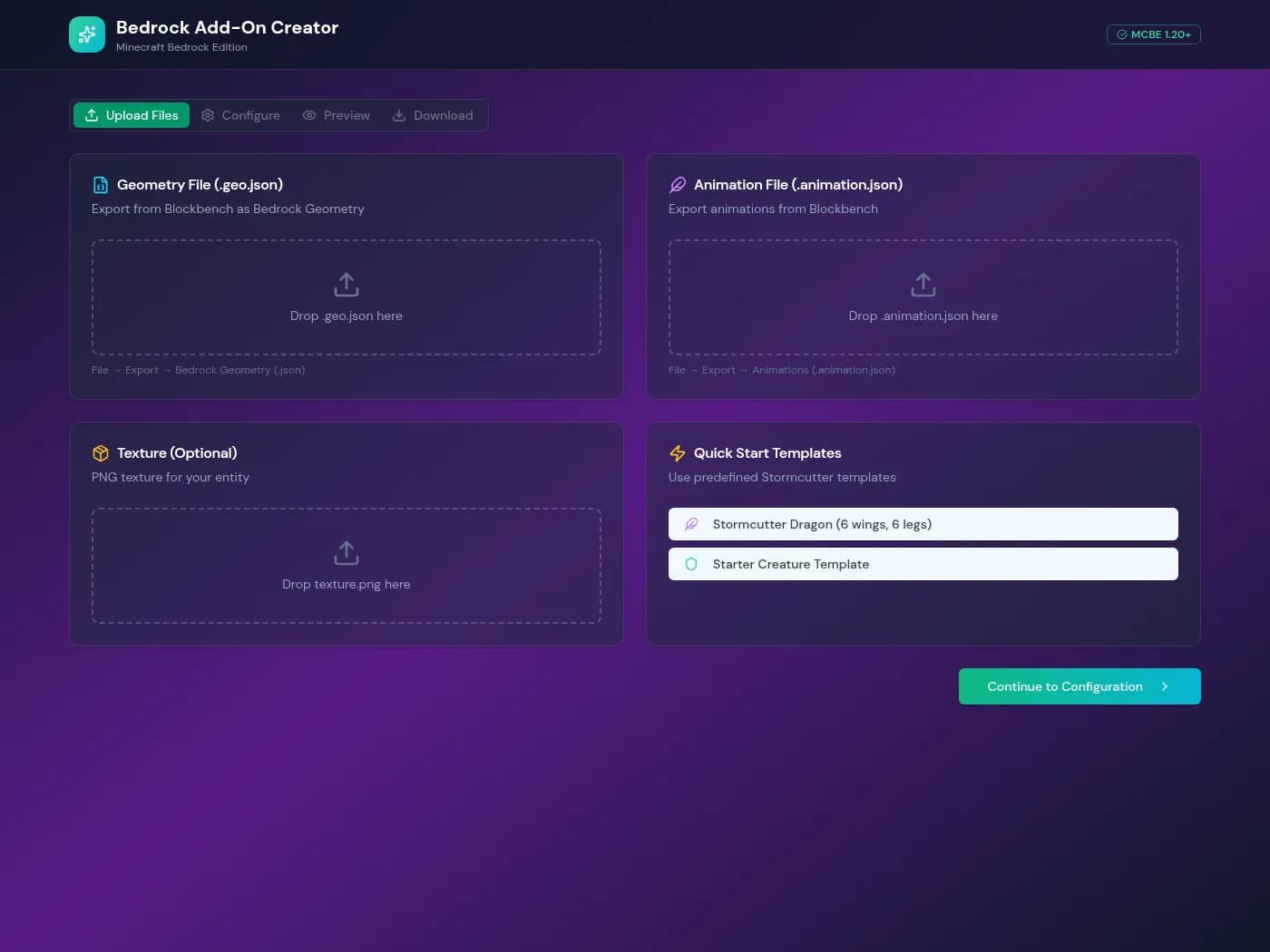 Bedrock Add-On Creator