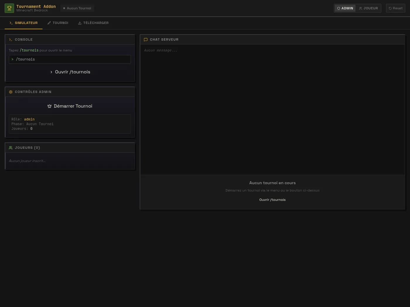 Minecraft Tournament Addon