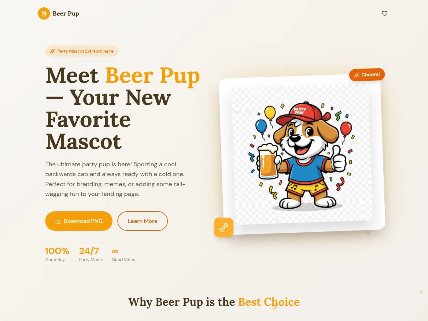 Beer Pup Mascot