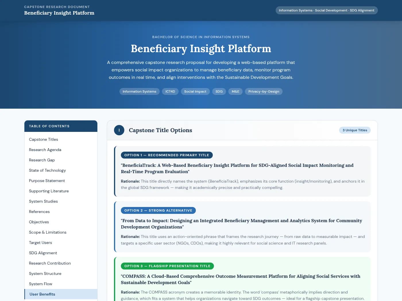 Beneficiary Insight Platform