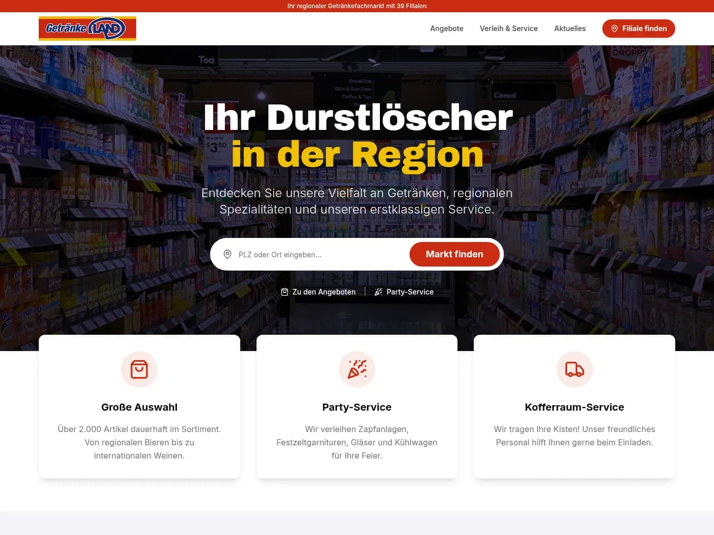 Beverage Storefront Relaunch