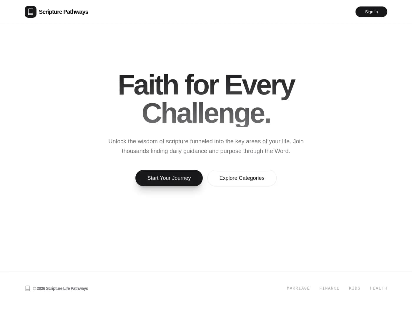 Scripture Life Pathways