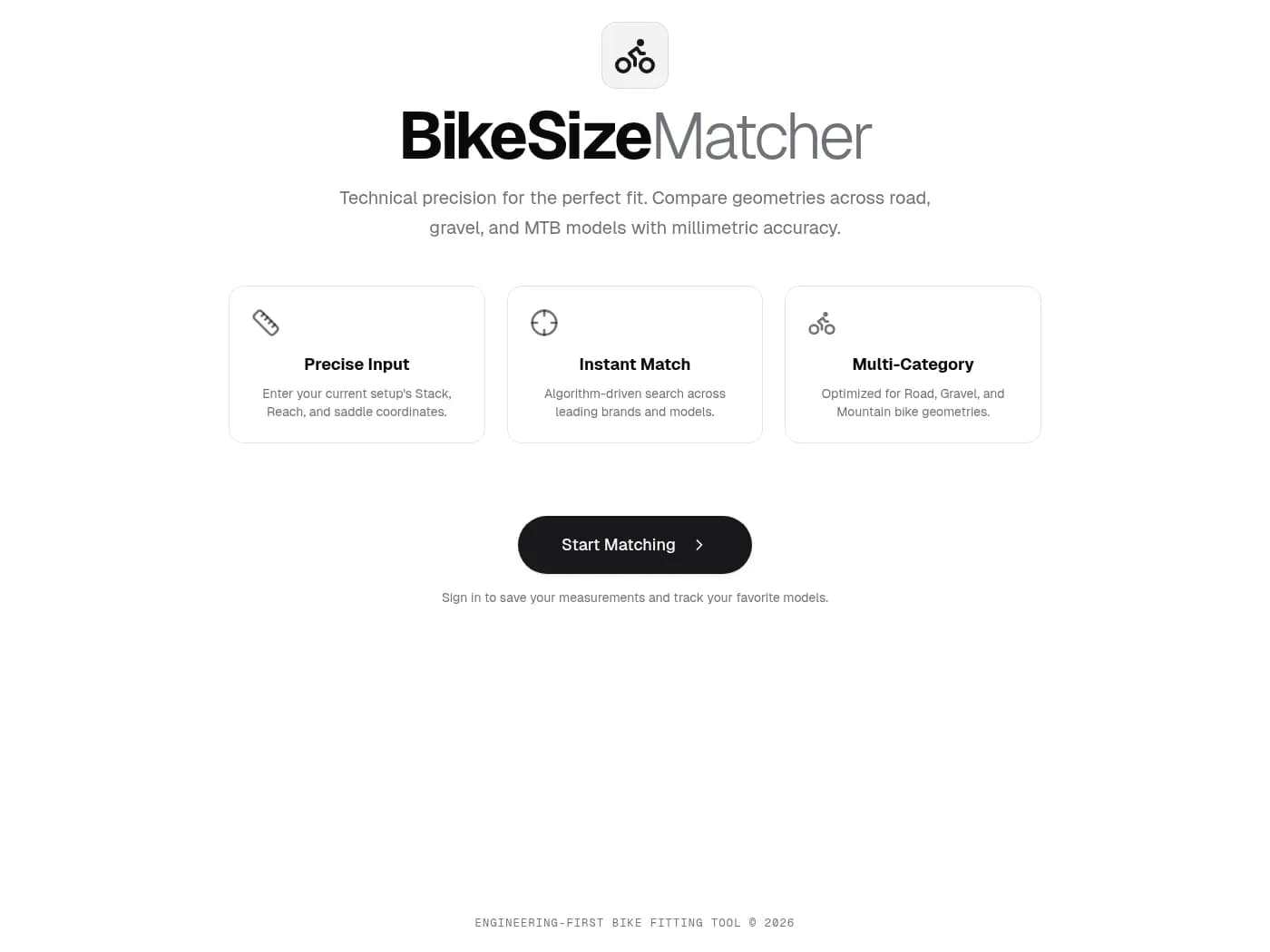 Bike Size Matcher