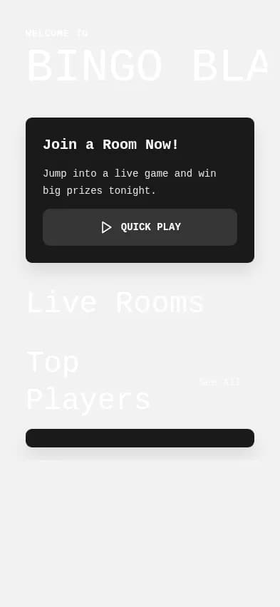 Bingo Game App