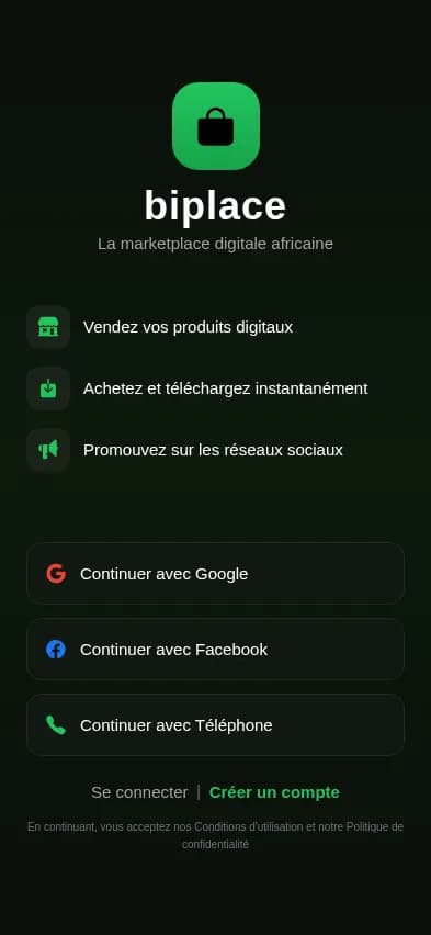 Biplace Digital Marketplace