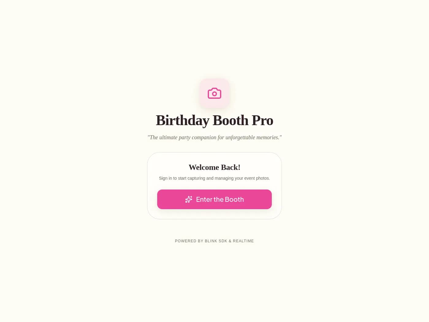 Birthday Booth Pro