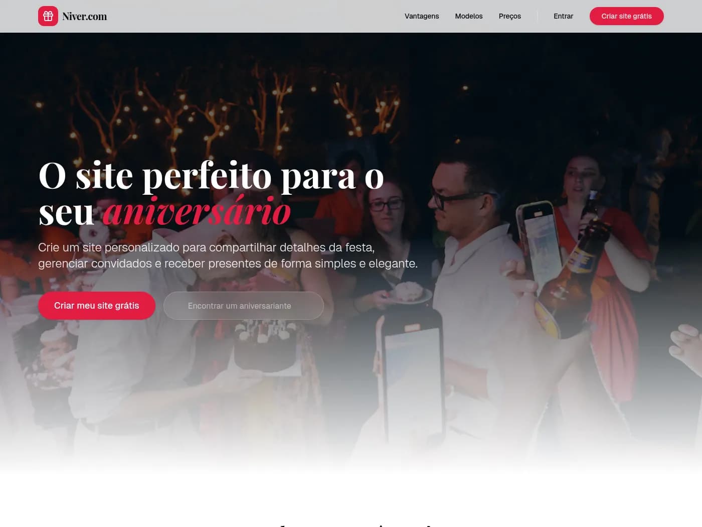 Birthday Party Site Builder