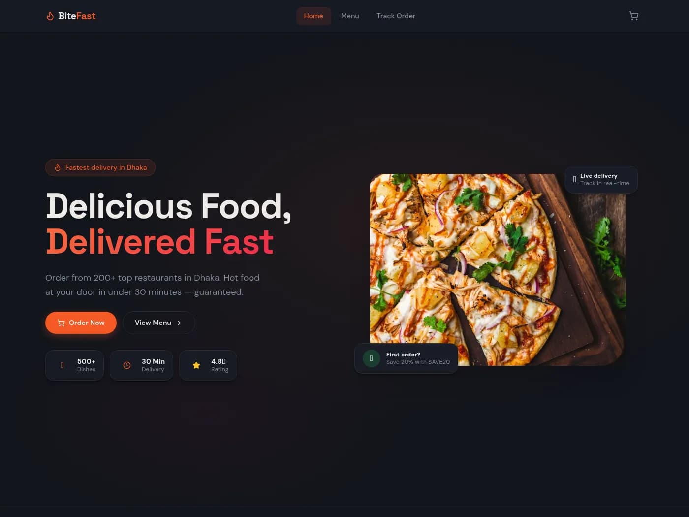 BiteFast Ordering App