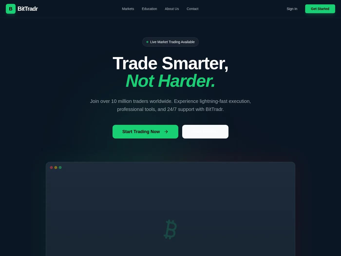 BitTradr Broker Platform