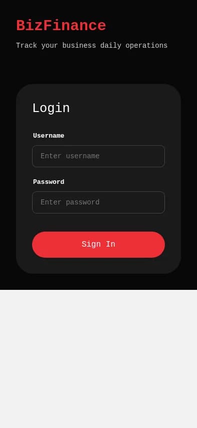 BizFinance Mobile Suite