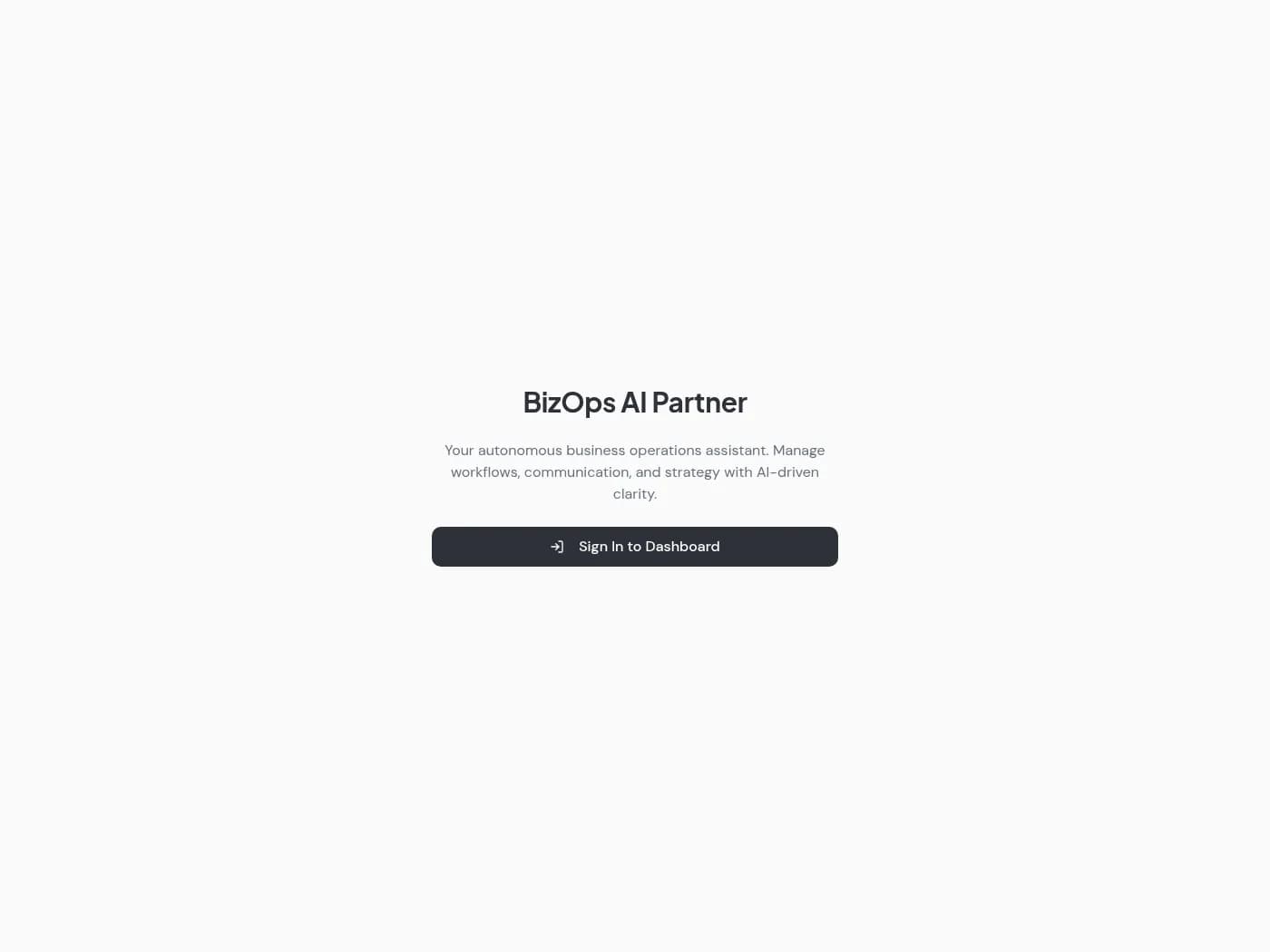BizOps AI Partner