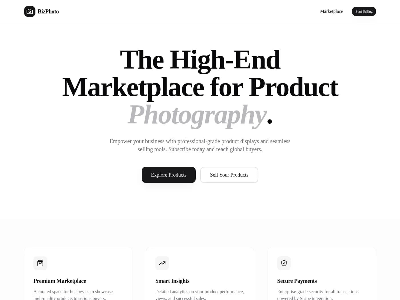 BizPhoto Marketplace