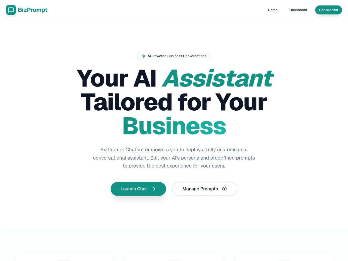 BizPrompt Chatbot