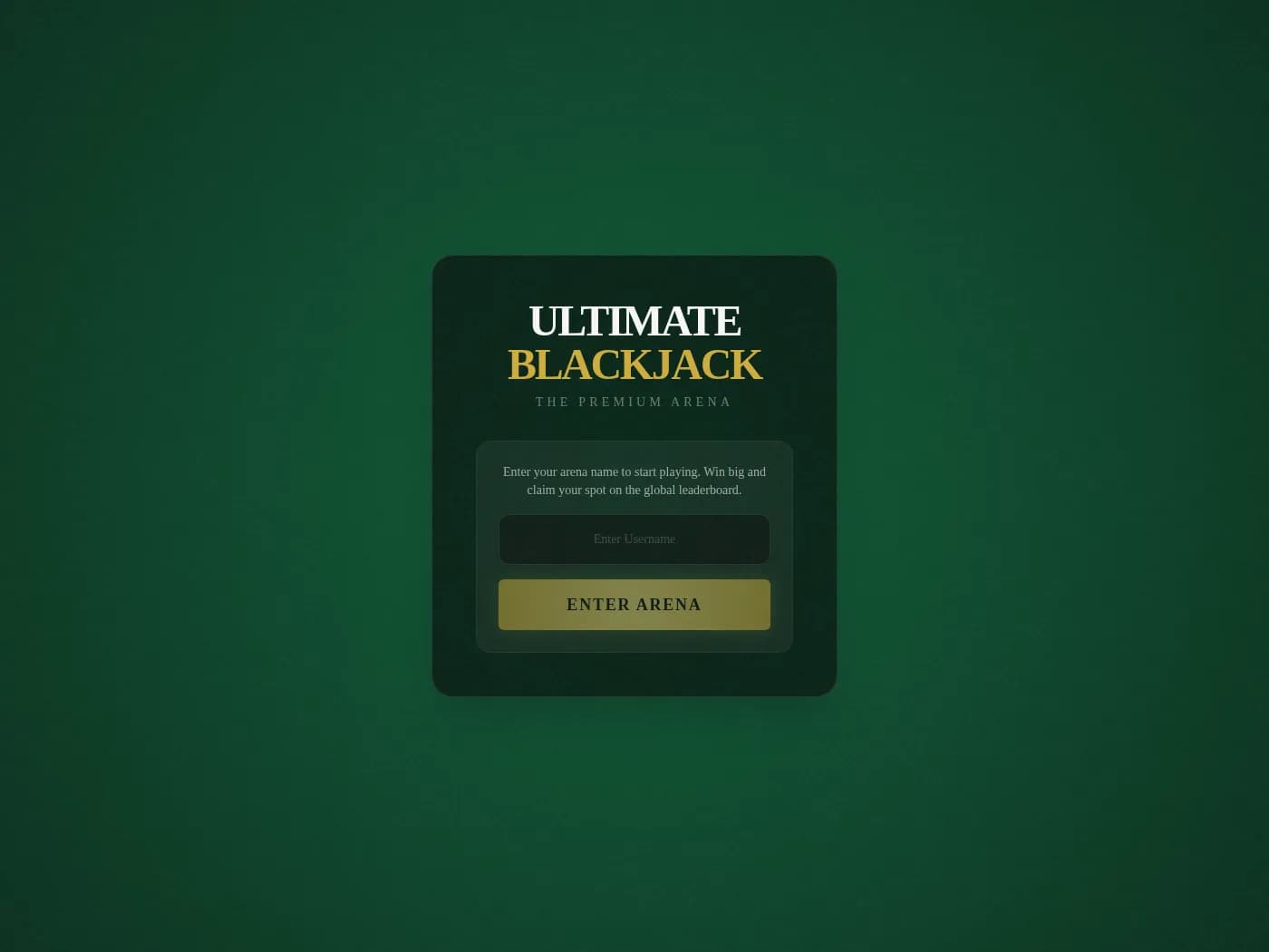 Ultimate Blackjack Arena